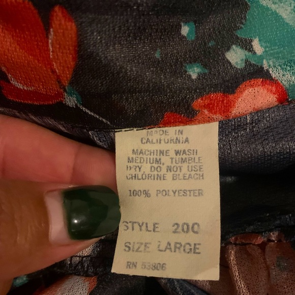 Tops | Vintage Light Weight Floral Top | Poshmark